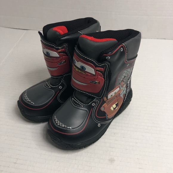 Shoes | Disney Pixar Cars Toddler Size 7 Snow Boots Lightening Mcqueen ...